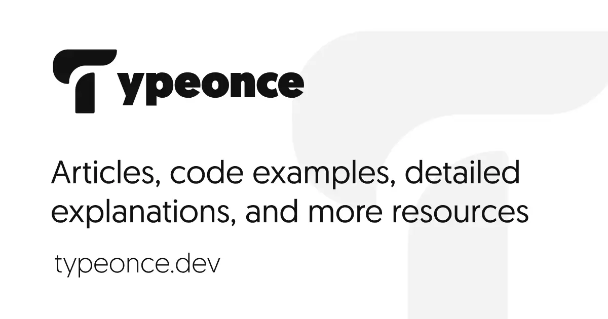 Articles and insights on the web | Typeonce